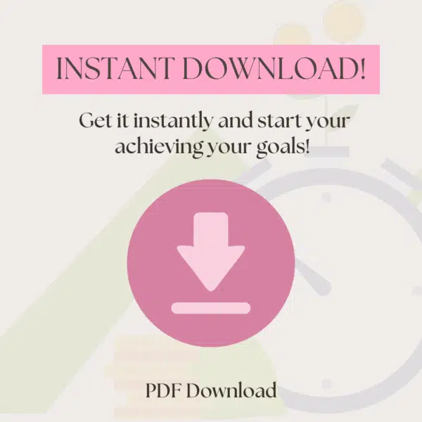 Action Plan Template Printable Bundle for Achieving Your Goals ...